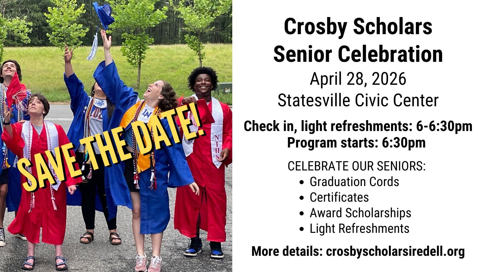 Class Of 2026 Senior Celebration Crosby Scholars Iredell